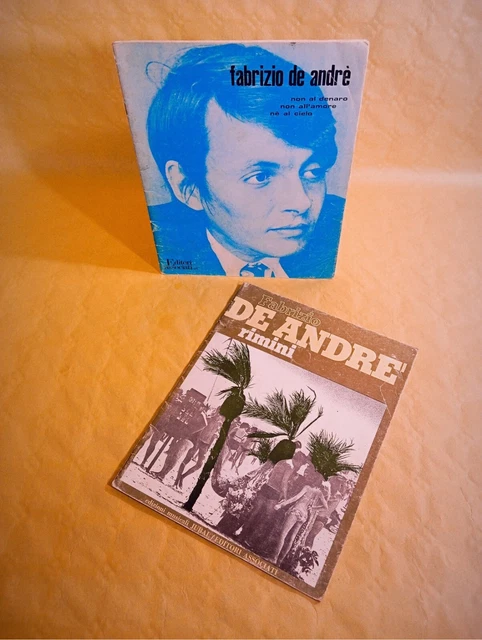 FABRIZIO DE ANDRE DUE LIBRETTI SPARTITI MUSICALI EUR 35,00 - PicClick IT