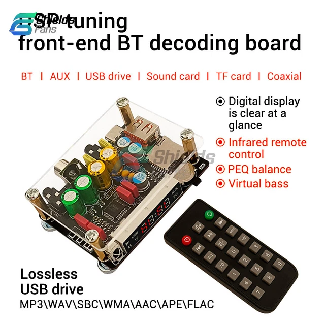 ZK-DAM-K1 BLUETOOTH U Disk Sound Card TF Decoder Board Front DSP Tuning ...