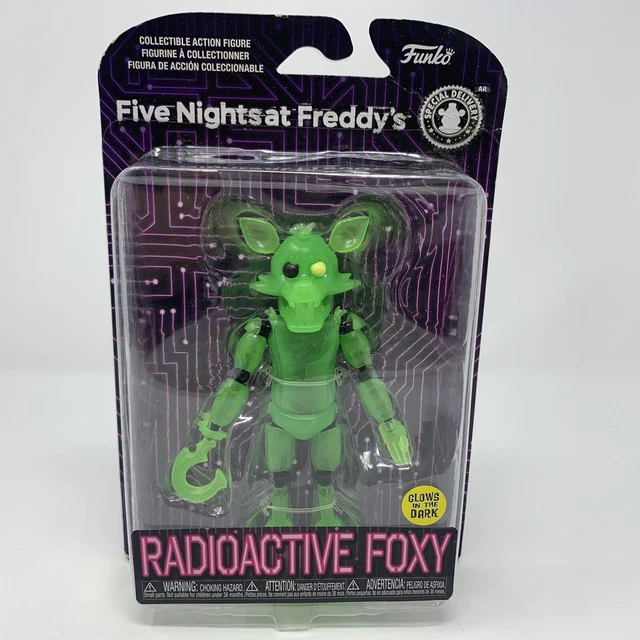 FUNKO FIVE NIGHTS at Freddy's FNAF RADIOACTIVE FOXY Action Figure Glows ...