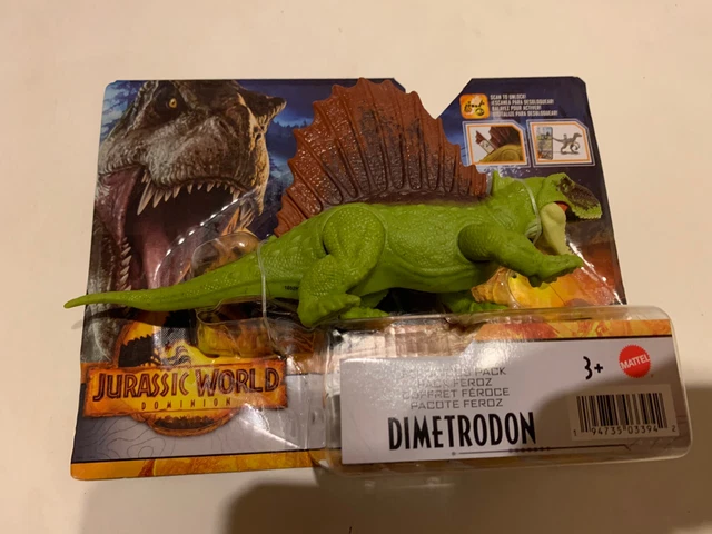 FIGURINE JURASSIC WORLD Dominion Ferocious Pack Dimetrodon 2022 Neuf ...
