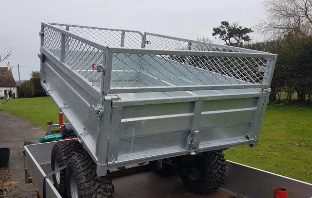 ATV GALV TIPPING trailer. 1.5t with mesh sides. Unused. New in 2022. £ ...