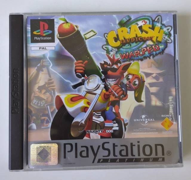CRASH BANDICOOT 3: Warped -Platinum -PS1 -PlayStation 1 - COMPLETE £16. ...
