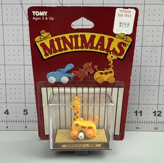 VINTAGE 1982 TOMY Minimals Giraffe Wind Up Toy New Sealed £17.89 ...