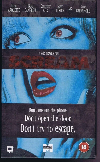 SCREAM SPECIAL LIMITED edition VHS box wes craven horror film very very ...