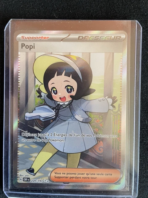 CARTE POKÉMON POPI Full Art FA 220/197 EV03 Flammes Obsidiennes Neuf FR ...