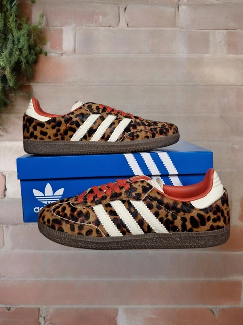 ADIDAS SAMBA OG Preloved Red Leopard Women's UK 7.5 US 9 JI2734 Brand ...