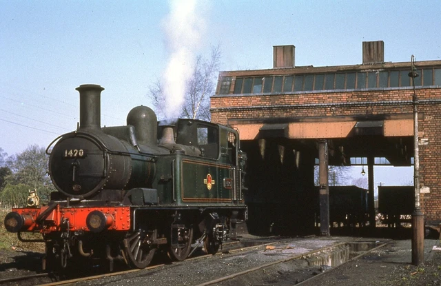 COLOUR RAIL SLIDE, BRW1506, former GWR 14xx, 1466, Moreton Hampstead £1 ...