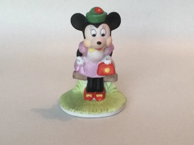 FIGURINE DISNEY MINNIE Mouse Miniature Collectors Club Bisque ...