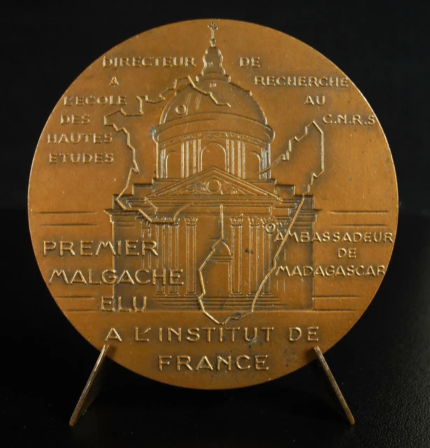 MÉDAILLE ALBERT RAKOTO Ratsimamanga Madagascar malgache Andriana 1967 ...