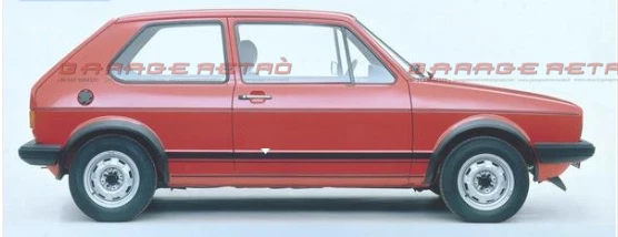 VW GOLF MK1 Gti Stickers Kit Black Original Trim Strip Black Genuine £ ...