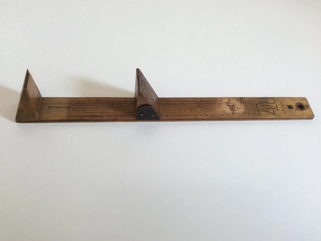 VINTAGE RITZ WOODEN Stick Shoe Foot Size Measuring Slide Tool Child ...