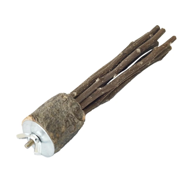 NATURAL WOOD PARROT Parakeet Bird Aviary Cage Perch Bird For Cage $22. ...