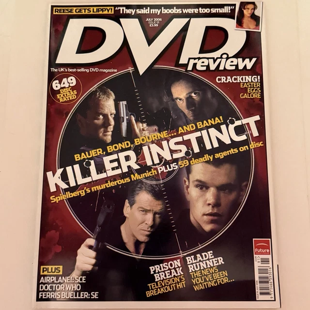 DVD REVIEW MAGAZINE Issue 91 Greatest Spy Edition - 2006 July Bond ...