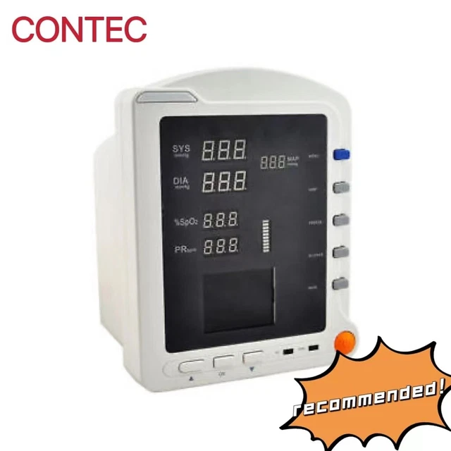 VETERINARY VITAL SIGN Portable Patient Monitor NIBP PR Spo2 CMS5100 VET ...