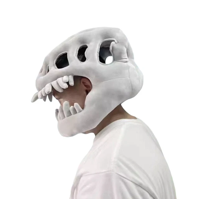 DINOSAUR SKELETON HEADPIECE Cosplay Headgear for School Event Party ...
