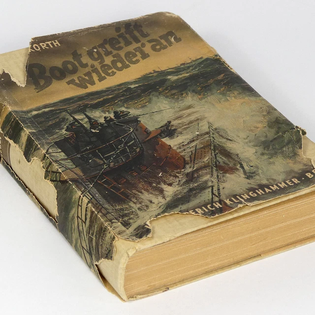 WOLFGANG LUTH + Claus Korth Kriegsmarine U-Boat Diary, Old WWII Book w ...