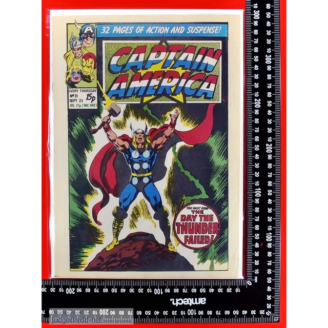 10 CAPTAIN AMERICA UK Comic Bags ONLY for # 1 upwards for A4 Comics ...