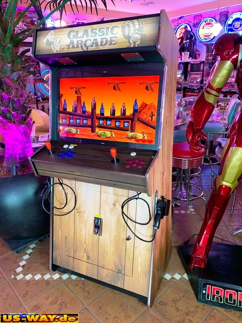 G-95 CLASSIC ARCADE Retro TV Video Game Machine Stand 32" LCD Screen £ ...