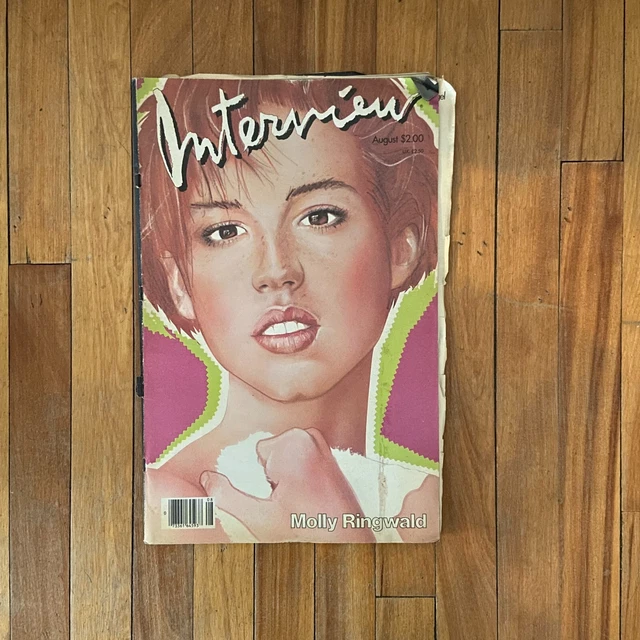 ANDY WARHOL'S INTERVIEW Magazine August 1985 Molly Ringwald Cover £28. ...