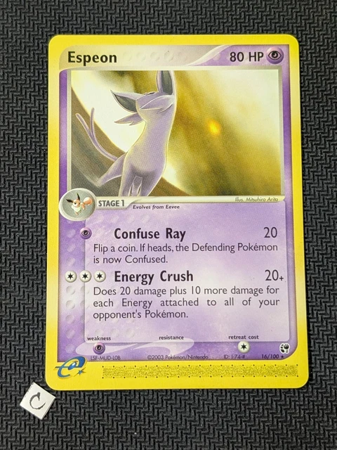 ESPEON 16/100 - EX Sandstorm Non-Holo Rare eReader Pokemon TCG NM $35. ...