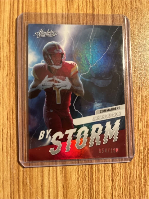 Jahan Dotson 100 Rookie By Storm Insert 2022 Panini Absolute
