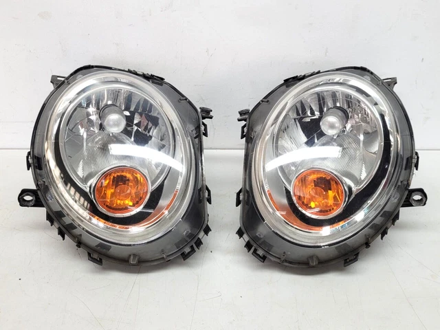 MINI HEADLIGHTS PAIR Orange Indicator - PASSENGERS / DRIVERS R55 R56 ...