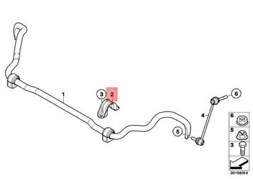 ORIGINALE BMW IBRIDA x5 M x6 e70 e71 SUPPORTO BARRA STABILIZZATRICE ...