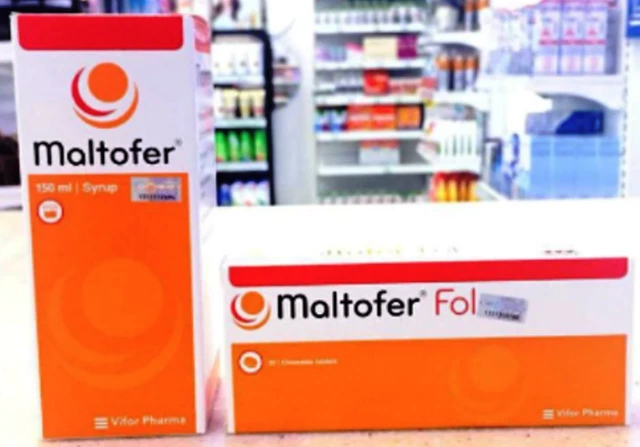 TABLETAS MASTICABLES MALTOFER Fol años 30 para deficiencia de hierro ...