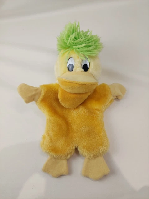 VINTAGE EDD/ED THE Duck Hand Puppet CBBC 1990 working squeaker Broom ...