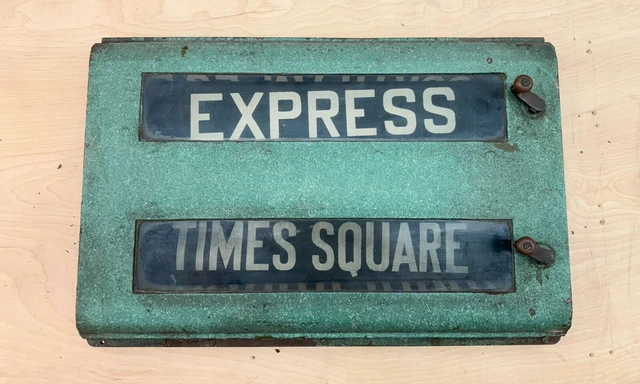 NY NYC SUBWAY Roll Signs Bmt Broadway Brooklyn Canarsie Brighton Beach ...