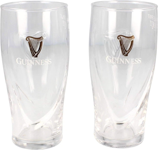 GUINNESS HALF PINT 2 Pack Glasses - Livery Design £25.49 - PicClick UK