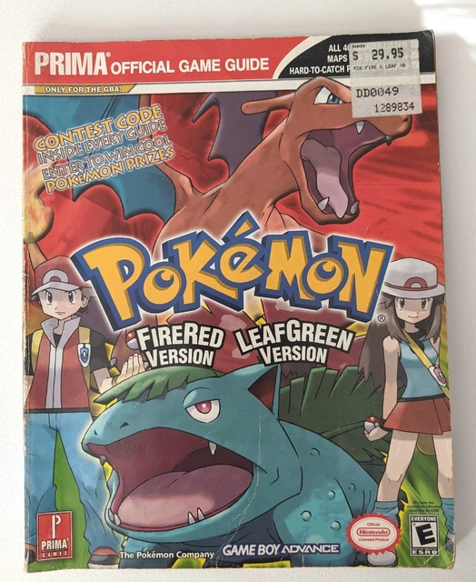 POKEMON FIRE RED and Leaf Green Version Prima Official Game Guide EUR ...