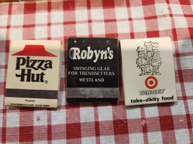 VINTAGE PIZZA HUT ,Levi's and Target Matchbook Matches x 3 $15.00 ...