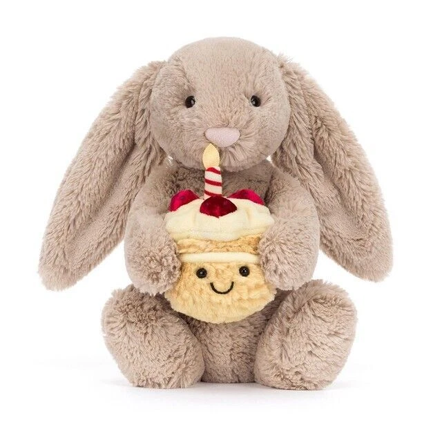 BASHFUL BEIGE BUNNY 'Birthday' ToyJellycatDoll Soft Plush Gifts New ...