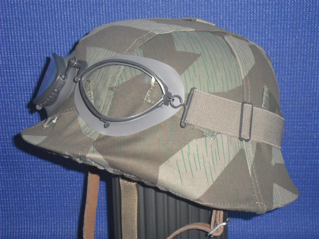 WW2 HELMET - M42 Big Size with Cam Cover & Goggles EUR 599,91 - PicClick FR
