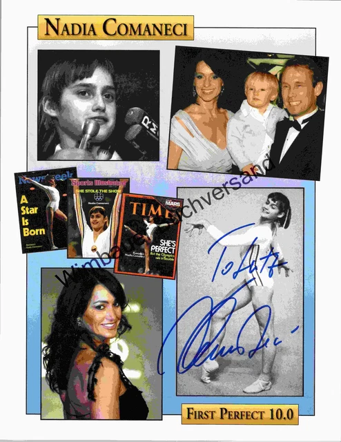 ORIGINAL AUTOGRAPH NADIA Comaneci // autograph signed signed signee Co ...
