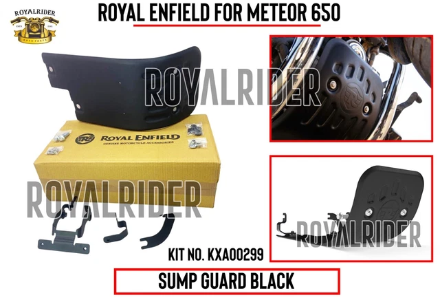 ROYAL ENFIELD &METEOR 650 "SUMP GUARD, BLACK $99.00 - PicClick CA