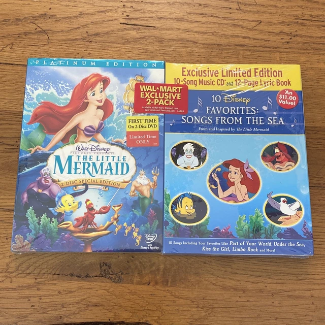 THE LITTLE MERMAID (DVD, 2006, 2-Disc Set) Exclusive DVD and Music CD ...