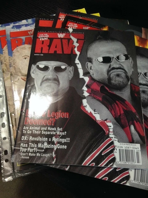 WWF WWE RAW Magazine MARCH 1998 LOD Legion Of Doom Cover + Poster £7.99 ...