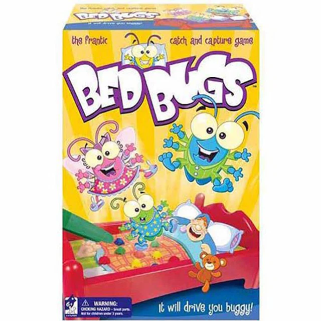 HASBRO GAMING BED Bugs Classic Board Game for 2 to 3 Players Ages 4 ...