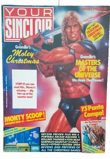 YOUR SINCLAIR MAGAZINE January 1988 Sinclair ZX Spectrum Vintage ...