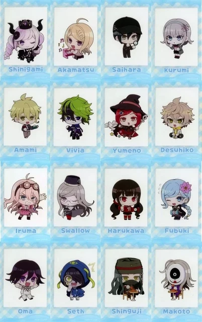JEU DE 16 cartes acryliques Danganronpa V3 Super Detective Case Files ...