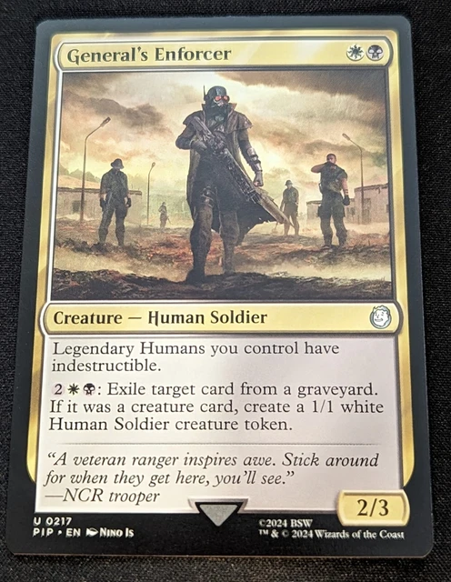 MTG - GENERAL'S Enforcer - Universes Beyond: Fallout - Pack frais ...