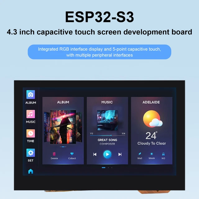 3and Kapazitiver Touchscreen Lx7 Dual Core Display Esp32 S3