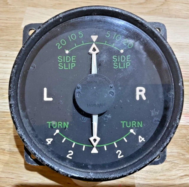 VINTAGE WW2 RAF Aircraft Turn And Slip Indicator Mk1A - 6A/1302 £195.00 ...