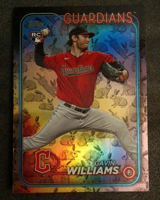 GAVIN WILLIAMS 2024 Topps Series 1 recrue parallèle lapin EUR 13,86 ...