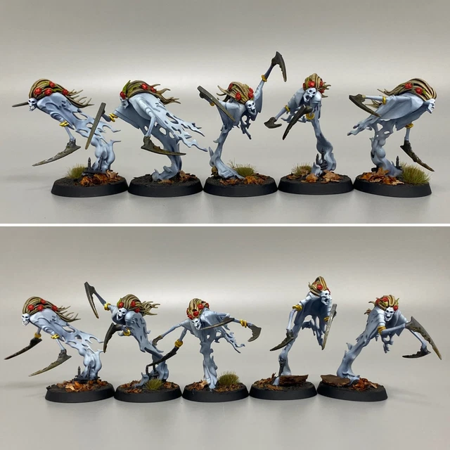 10 DREADSCYTHE HARRIDANS Nighthaunt Undead Age Of Sigmar Ethereal ...