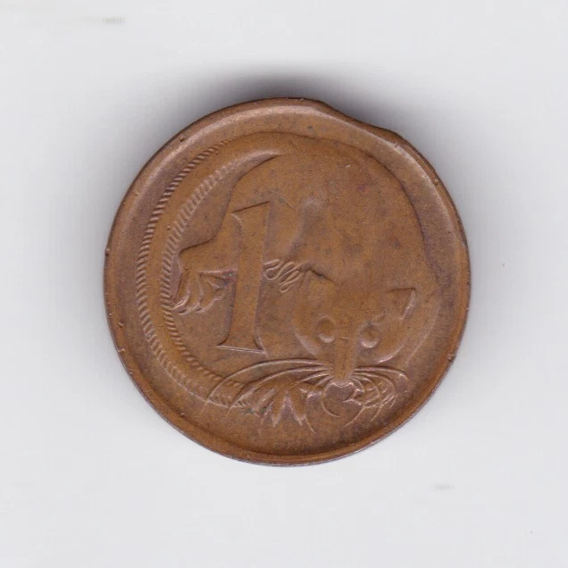 1967 ONE CENT MISS STRIKE clipped bitten Variety Australia L-84 EUR 52 ...