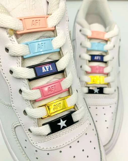 NEW METAL LACE Locks Shoes Buckles Air Force 1/AF1 Charms Green 2 Piece ...