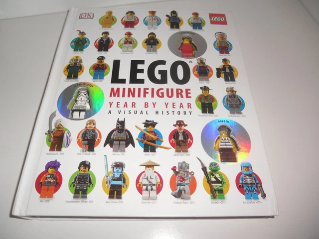 LEGO MINIFIGURE YEAR By Year A Visual History large book with 3 minifigures DK £8.99 - PicClick UK